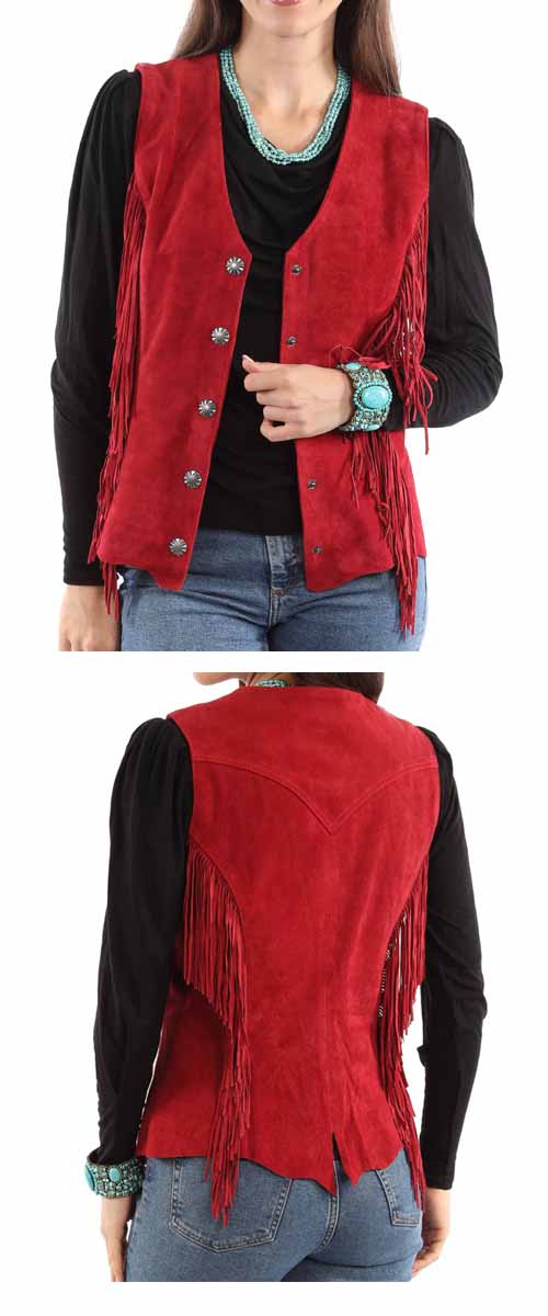 Scully Ladies Fringe Vest | Wild West Mercantile